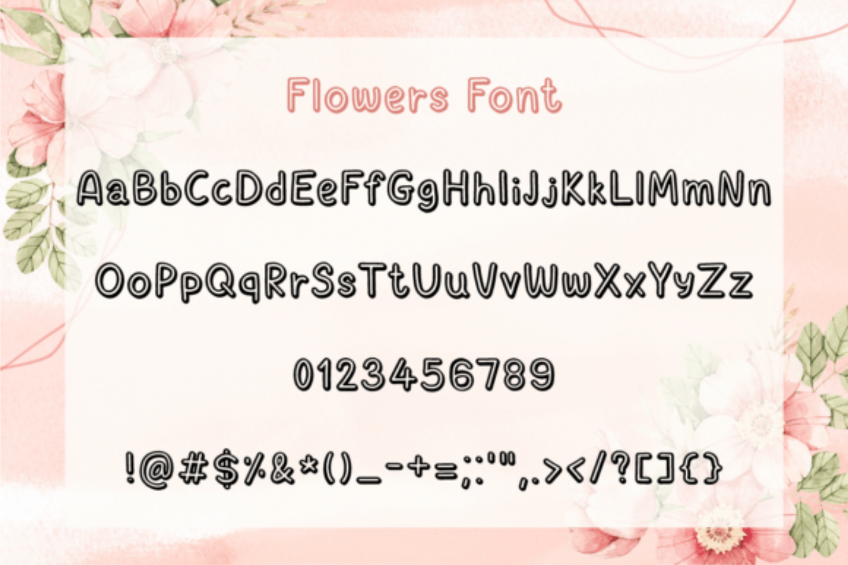 Flower Font