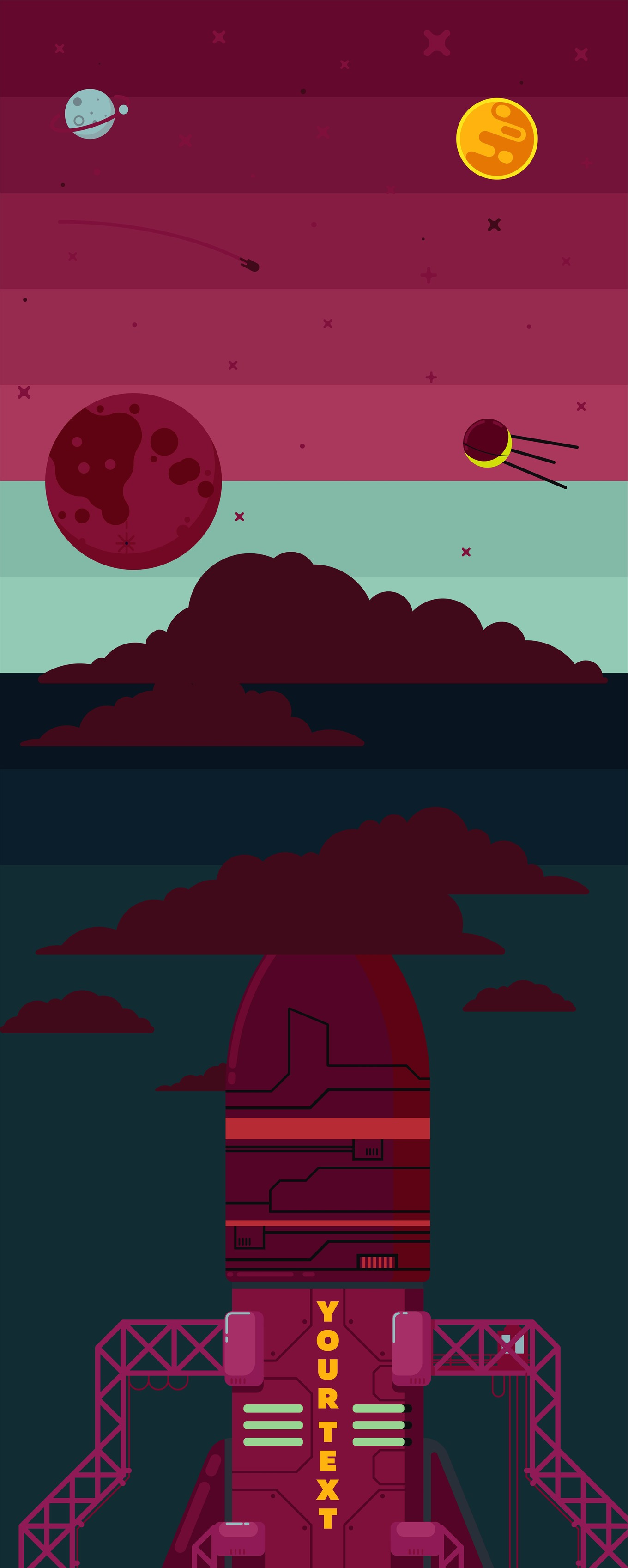 Rocket ship illustration | Technology Illustrations ~ Creative Market