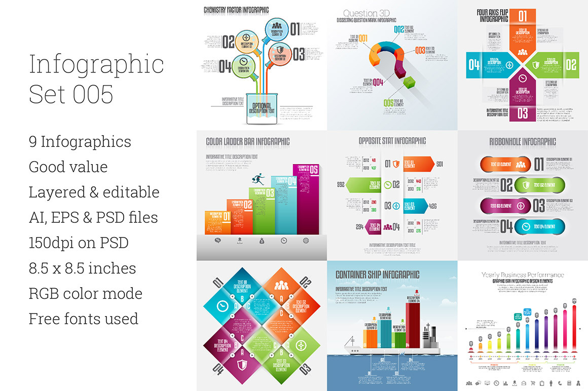 Infographic Set 5, a Templates & Theme by h.utomo