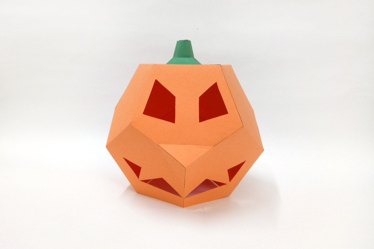 DIY Halloween Pumpkin -3d papercraft, a Templates & Theme by PAPER amaze