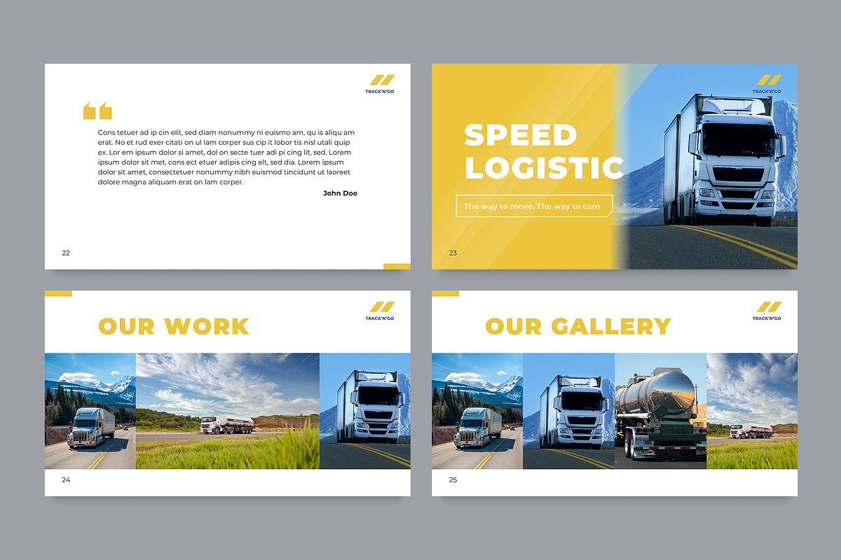 Presentation Logistics, a Presentation Template by TemplatesNow!