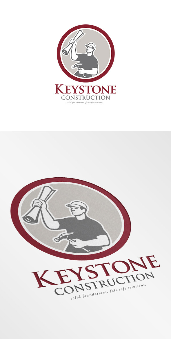 Keystone Construction Logo, a Branding & Logo Template by patrimonio