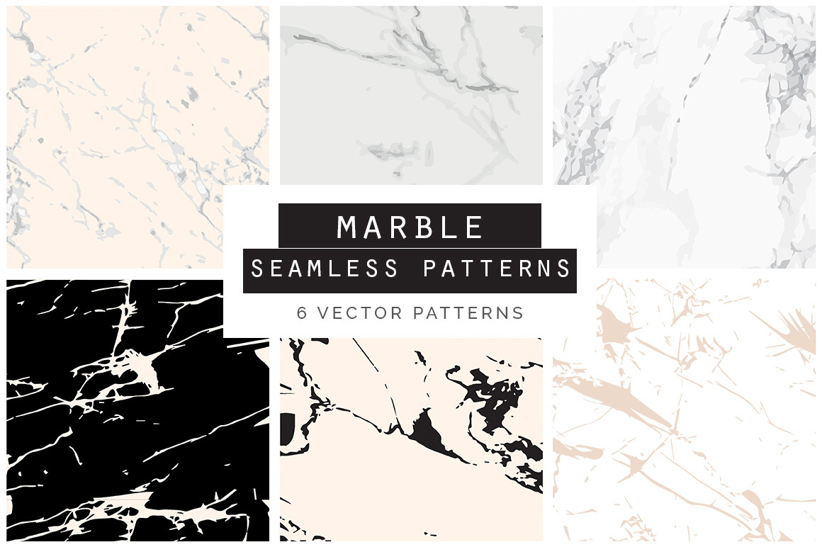 Marble Seamless Vector Patterns - 1, a Pattern Graphic by Youandigraphics