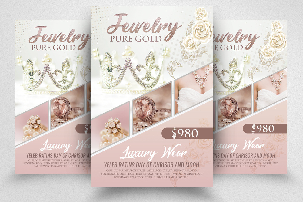Jewelry Promotion Ads Flyer Template, a Flyer Template by Business Flyers