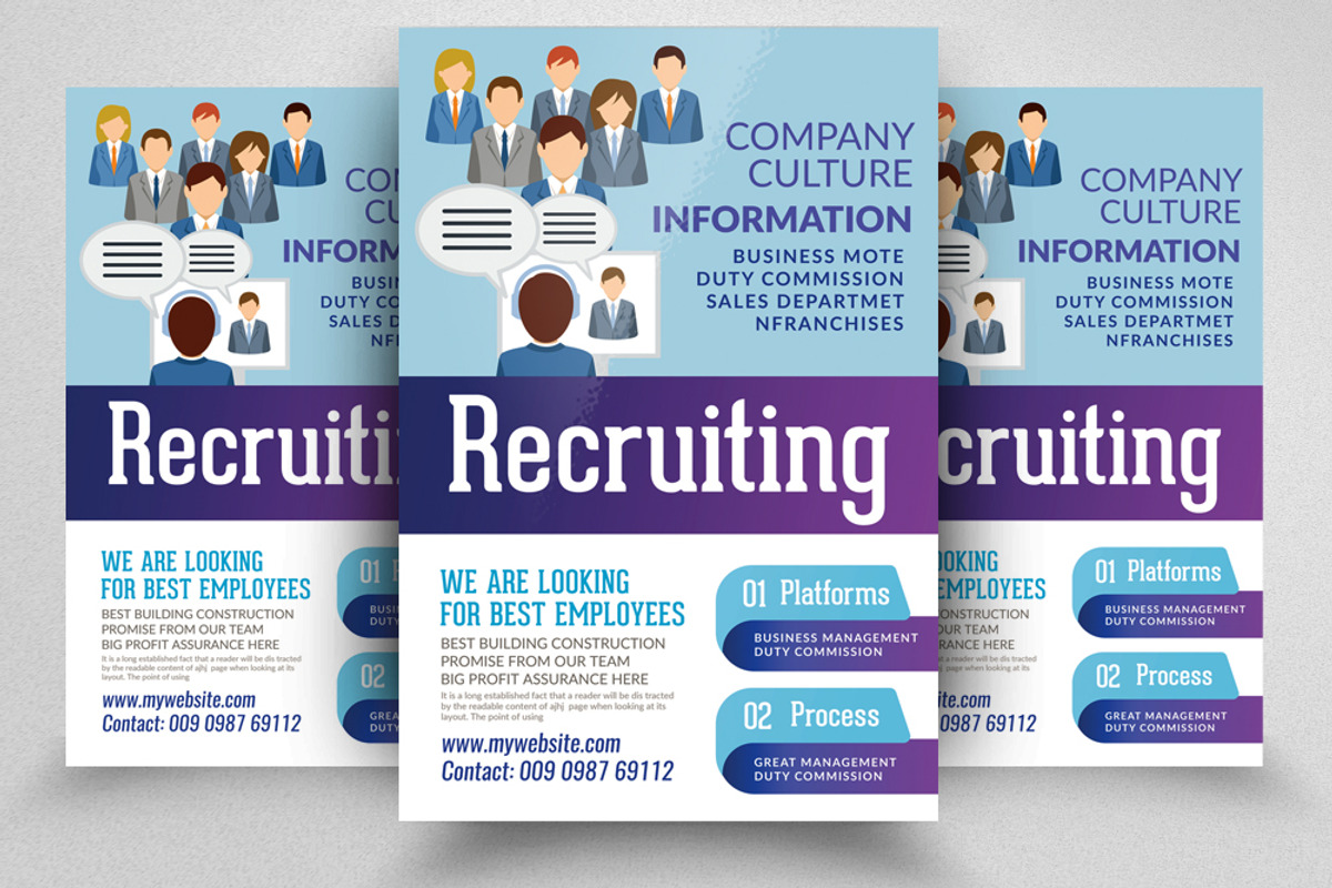 Business Recruitment Flyer, a Flyer Template by Design Up