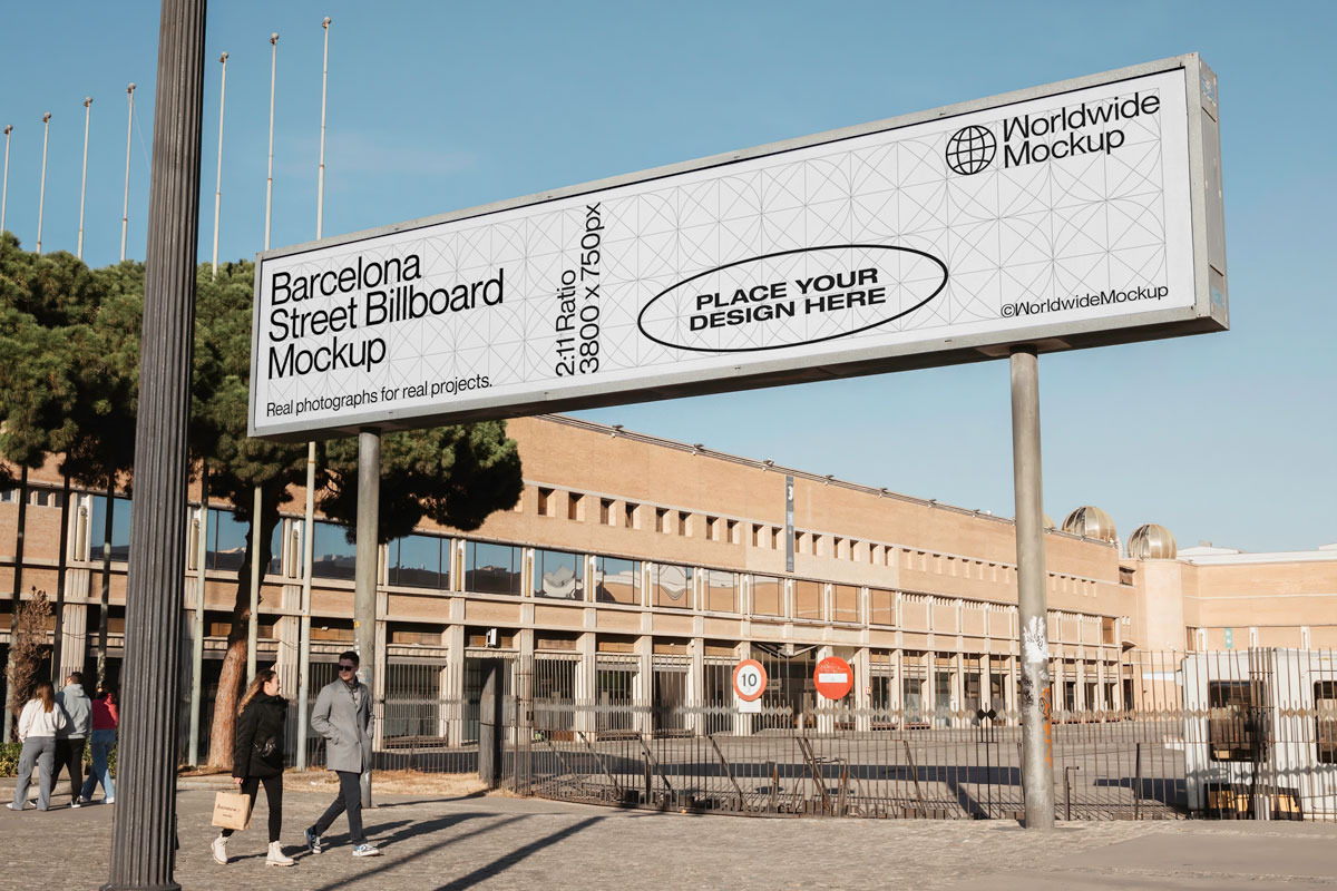 Barcelona Billboard Mockup