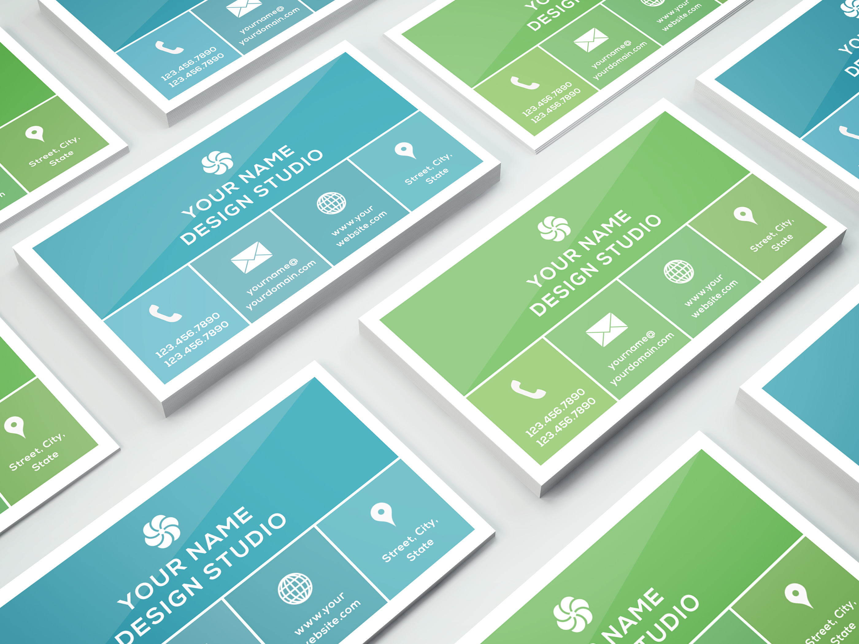 Business Card Template 002 Photoshop, a Business Card Template by NM ...