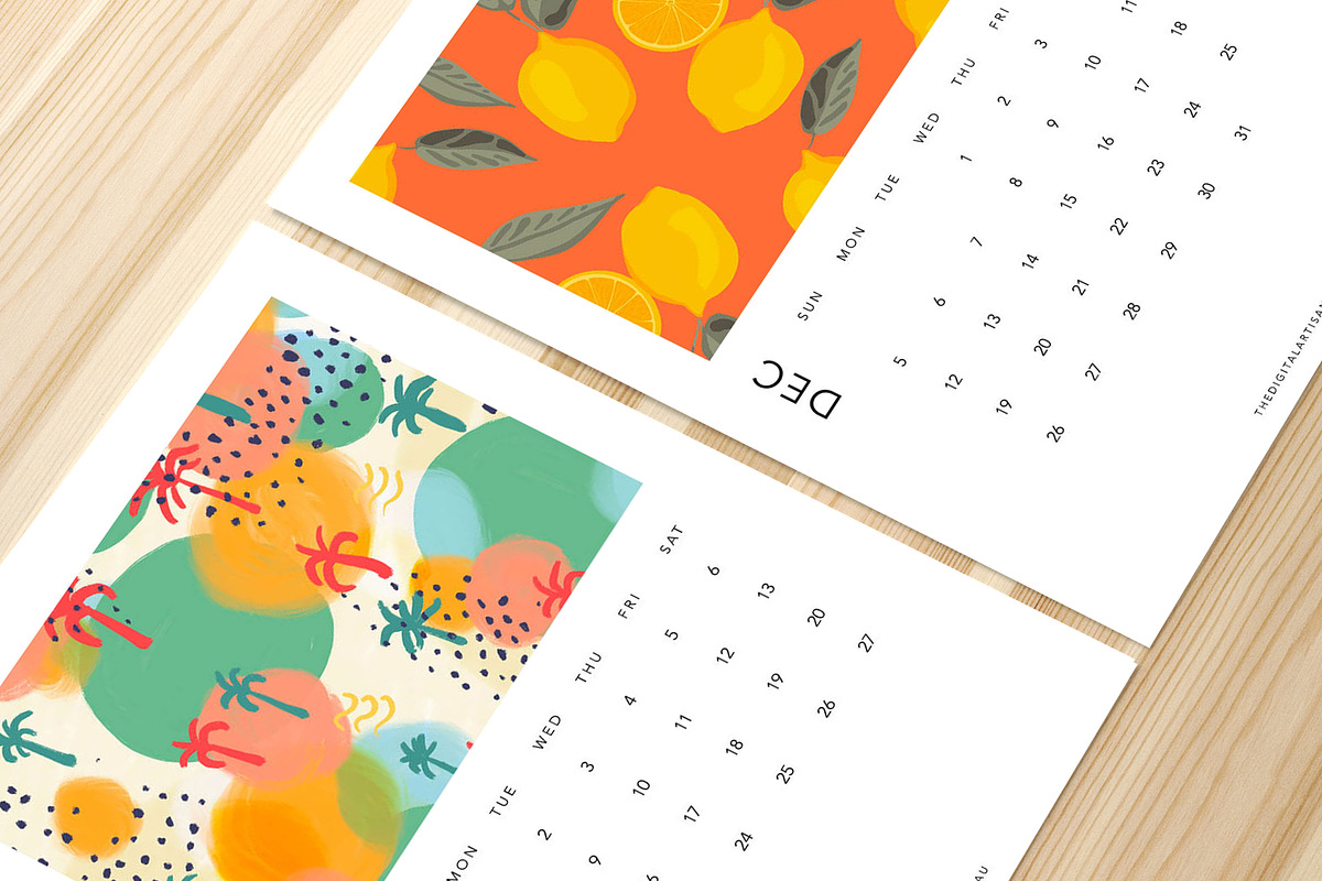 2023 InDesign Calendar Templates x4, a Stationery Template by vanessa ...