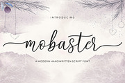 Mobaster Script, a Script Font by Megatype