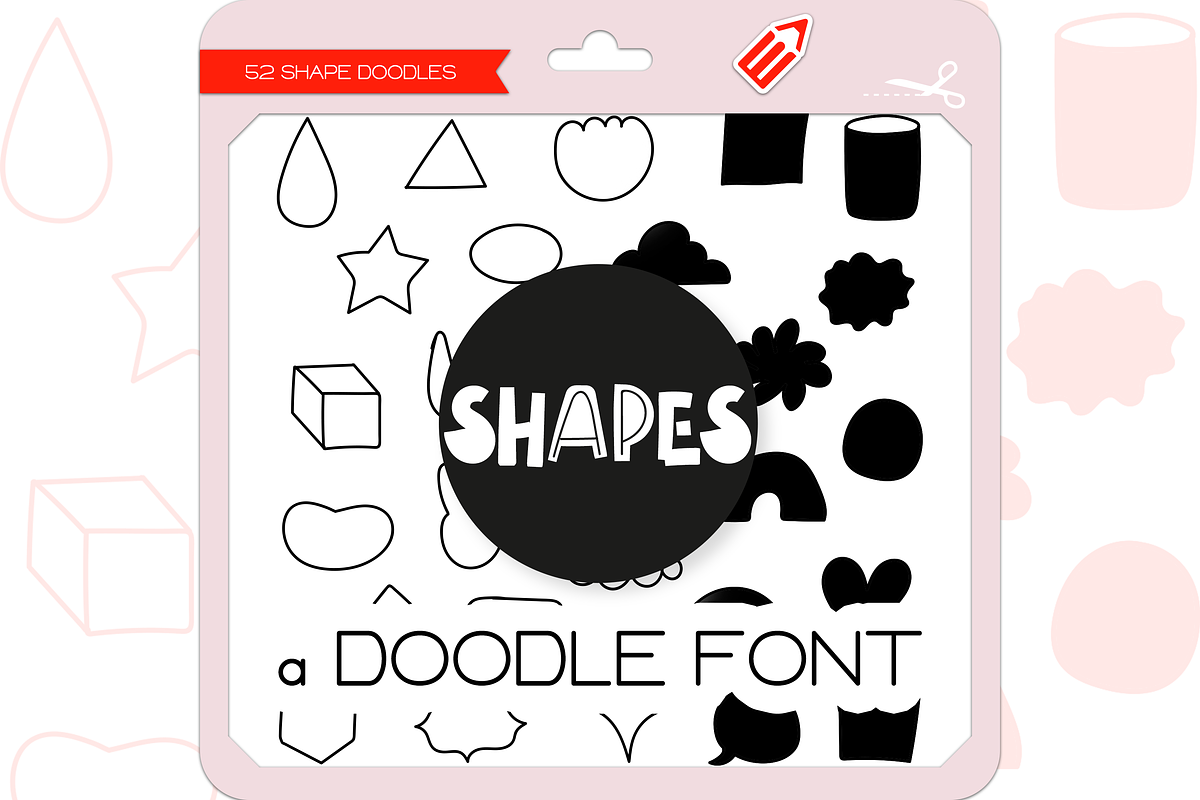 Shape Doodles - Dingbats Font, a Symbol Font by WADLEN