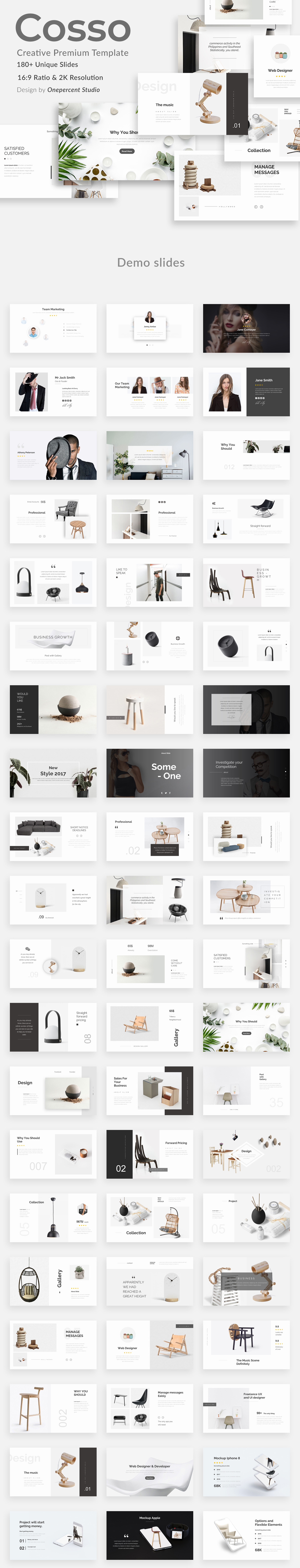 Cosso Minimal Project Google Slide, a Presentation Template by One ...