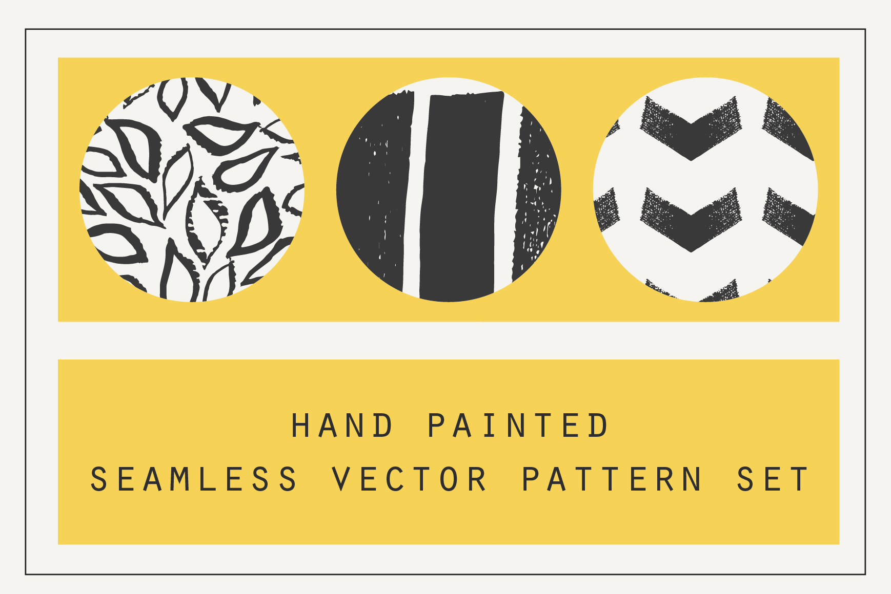 Hand Painted Vector Pattern Set, a Pattern Graphic by Feralchildrenlab