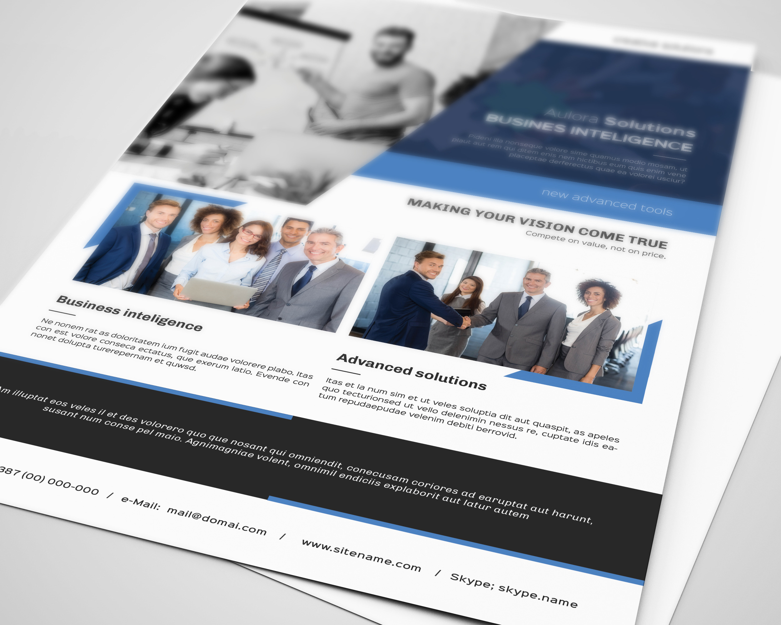 Aulora Flyer Template, a Flyer Template by Vitaly Studio