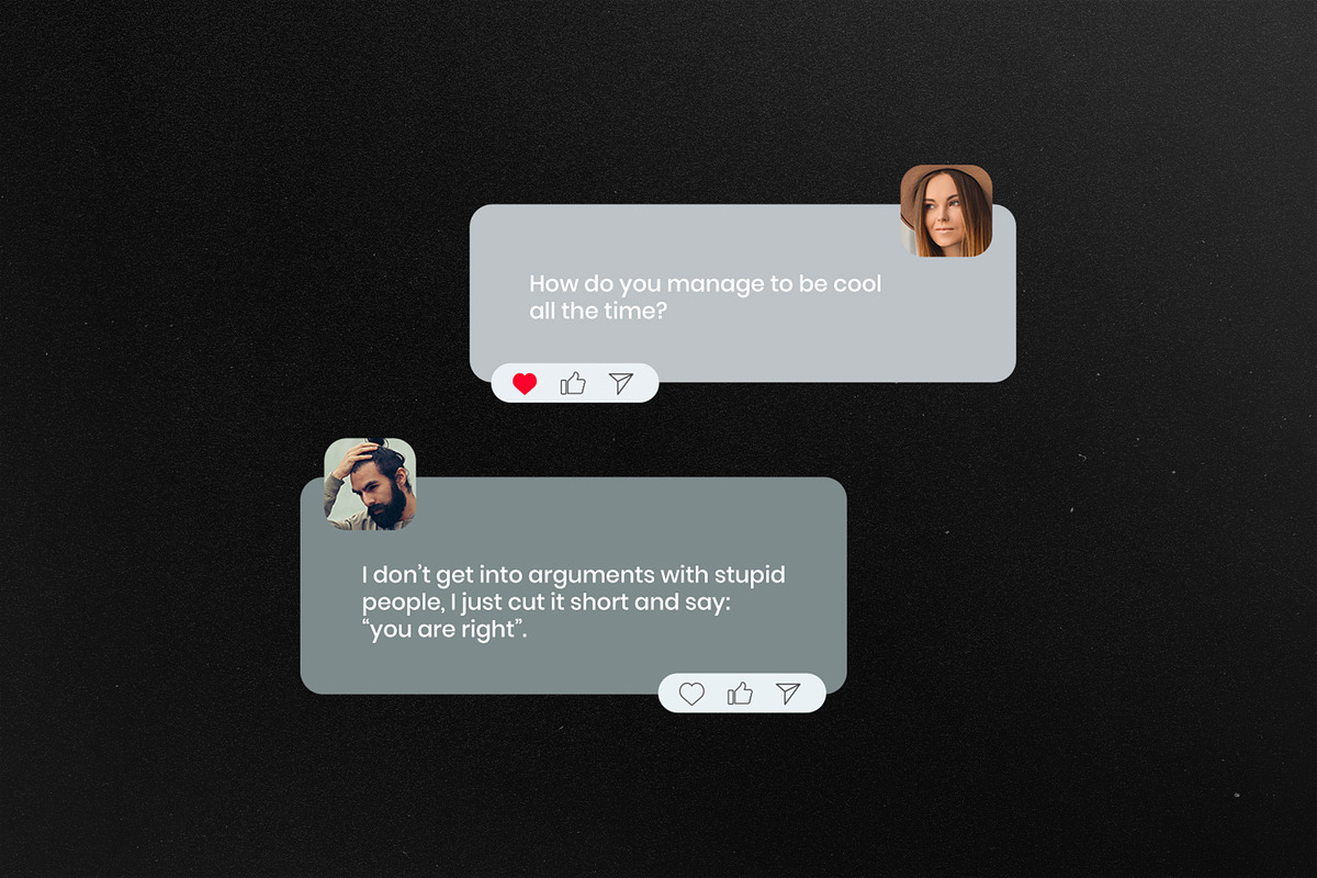 Message Box Bubbles Templates, a Social Media Template by Pixflow