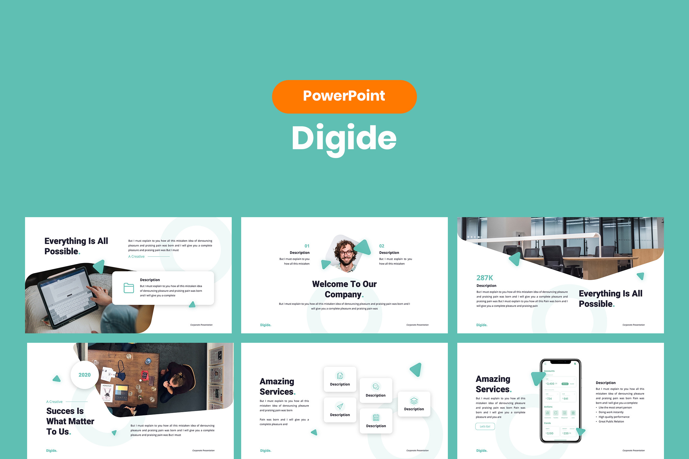 Digide - Startup PowerPoint, a Presentation Template by Neermana