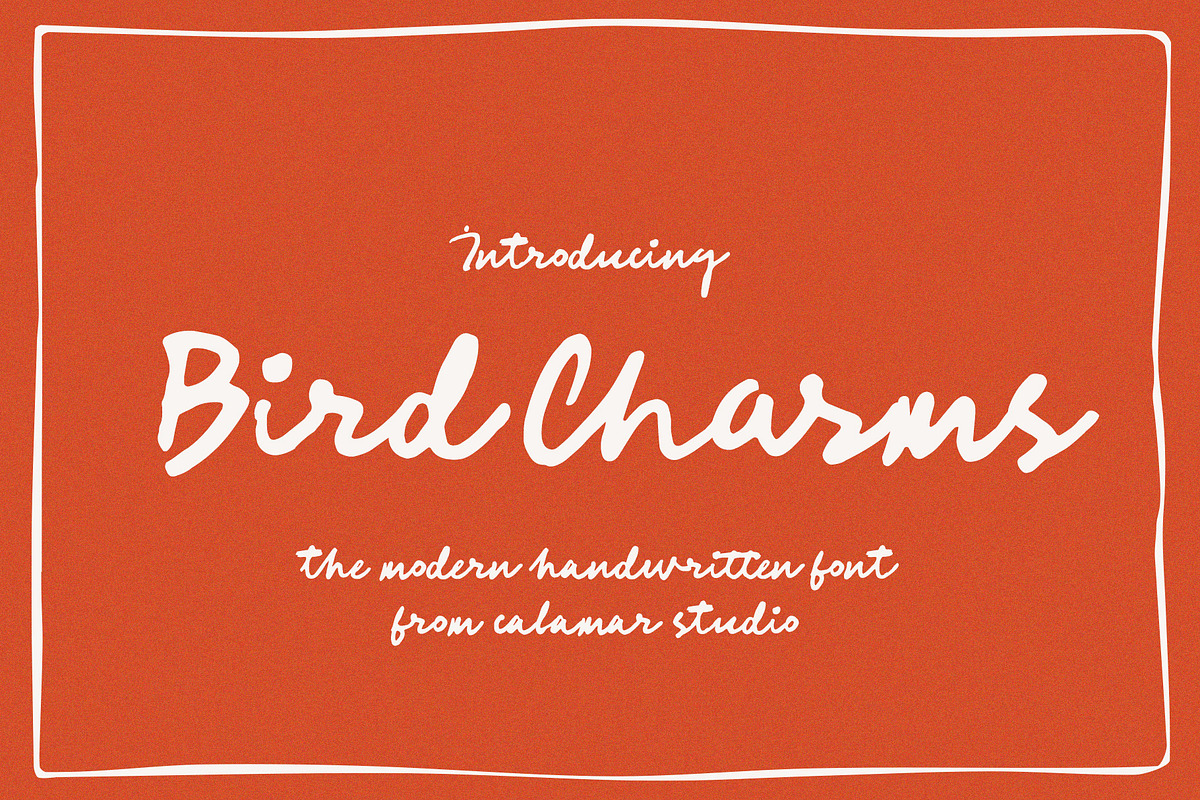 Bird Charms Handwritten Font Duo