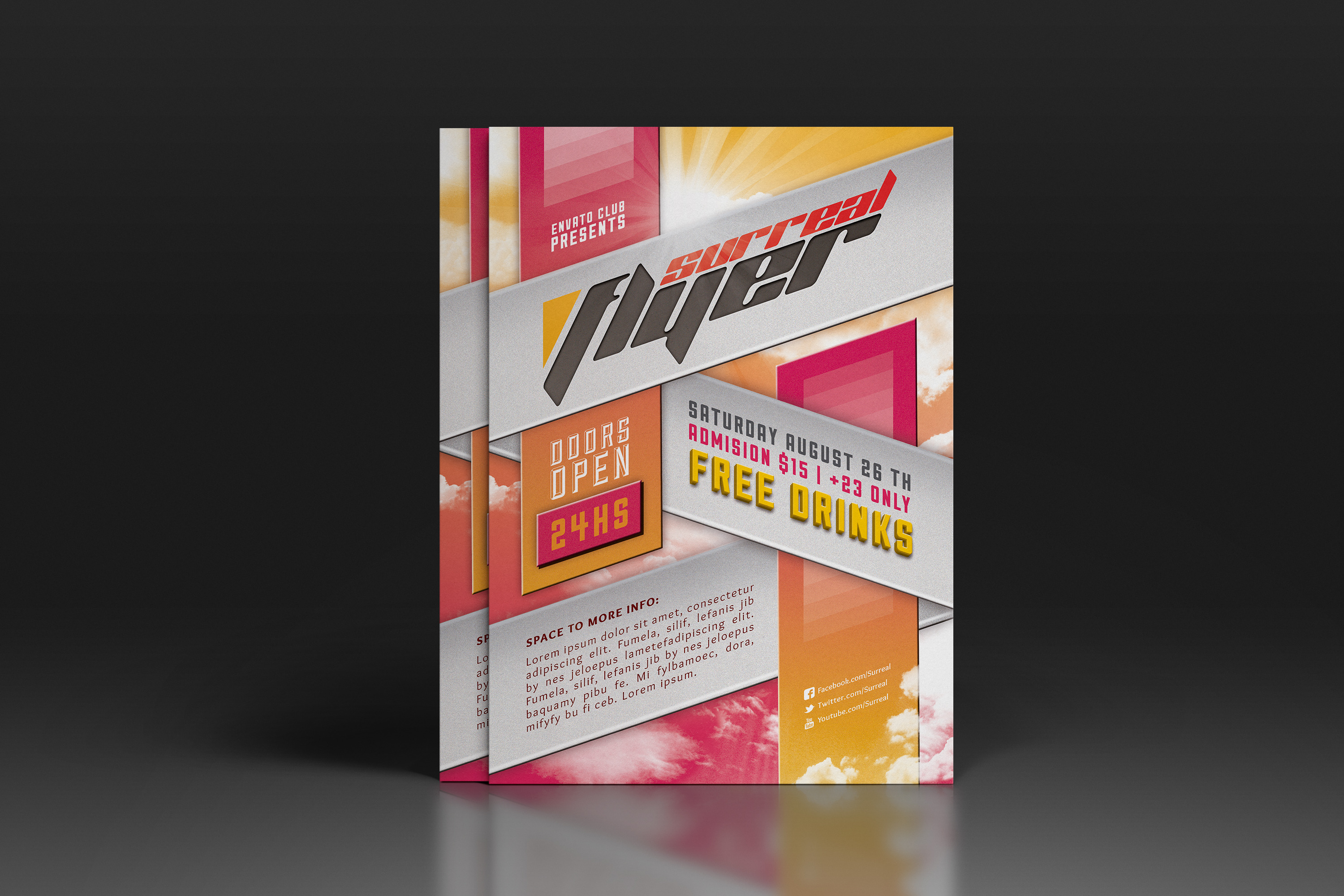 Surreal Flyer / Poster, a Flyer Template by Luuqas Design