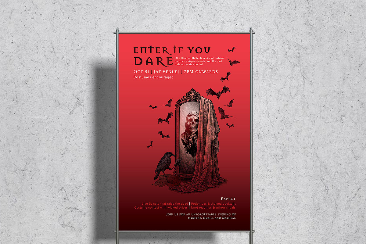 Editable Halloween Poster