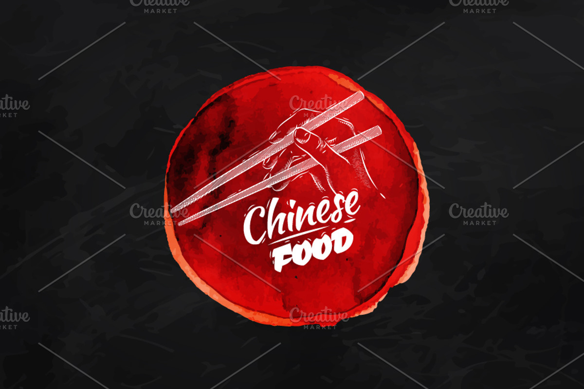 Chinese food signs, a Food Illustration by Anna