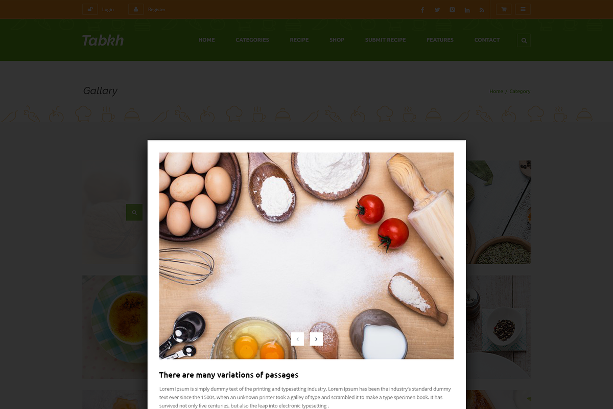 Tabkh – Recipe & Food PSD Template, a Websites & App Template by ...