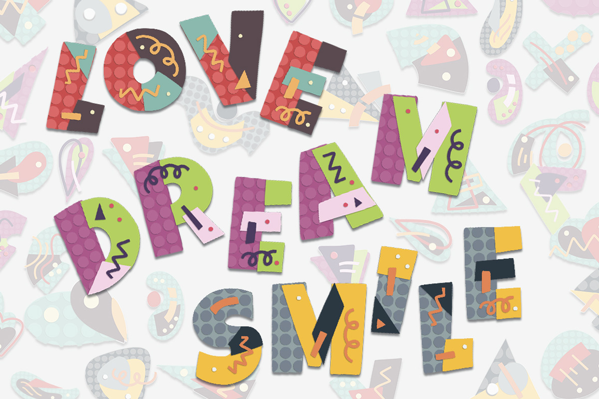 POP ART. SVG font collection., a Script Font by Red Ink