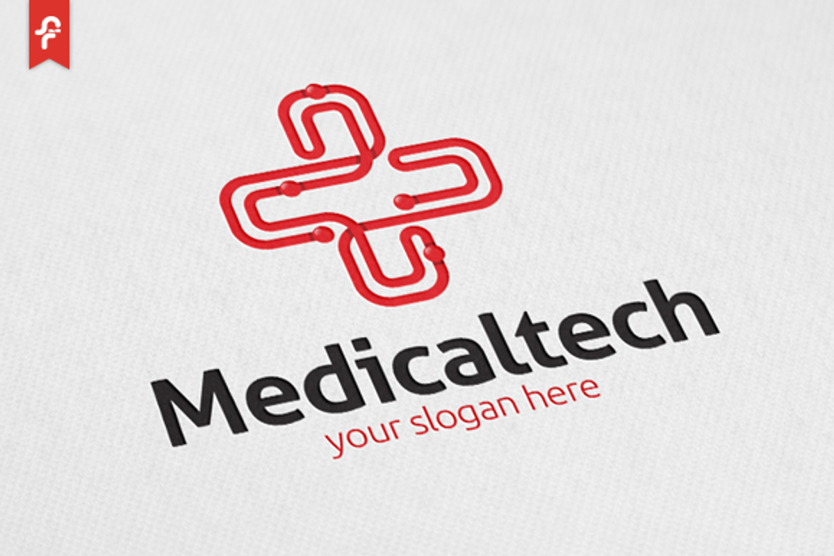 Medical Tech Logo, a Branding & Logo Template by ft.studio