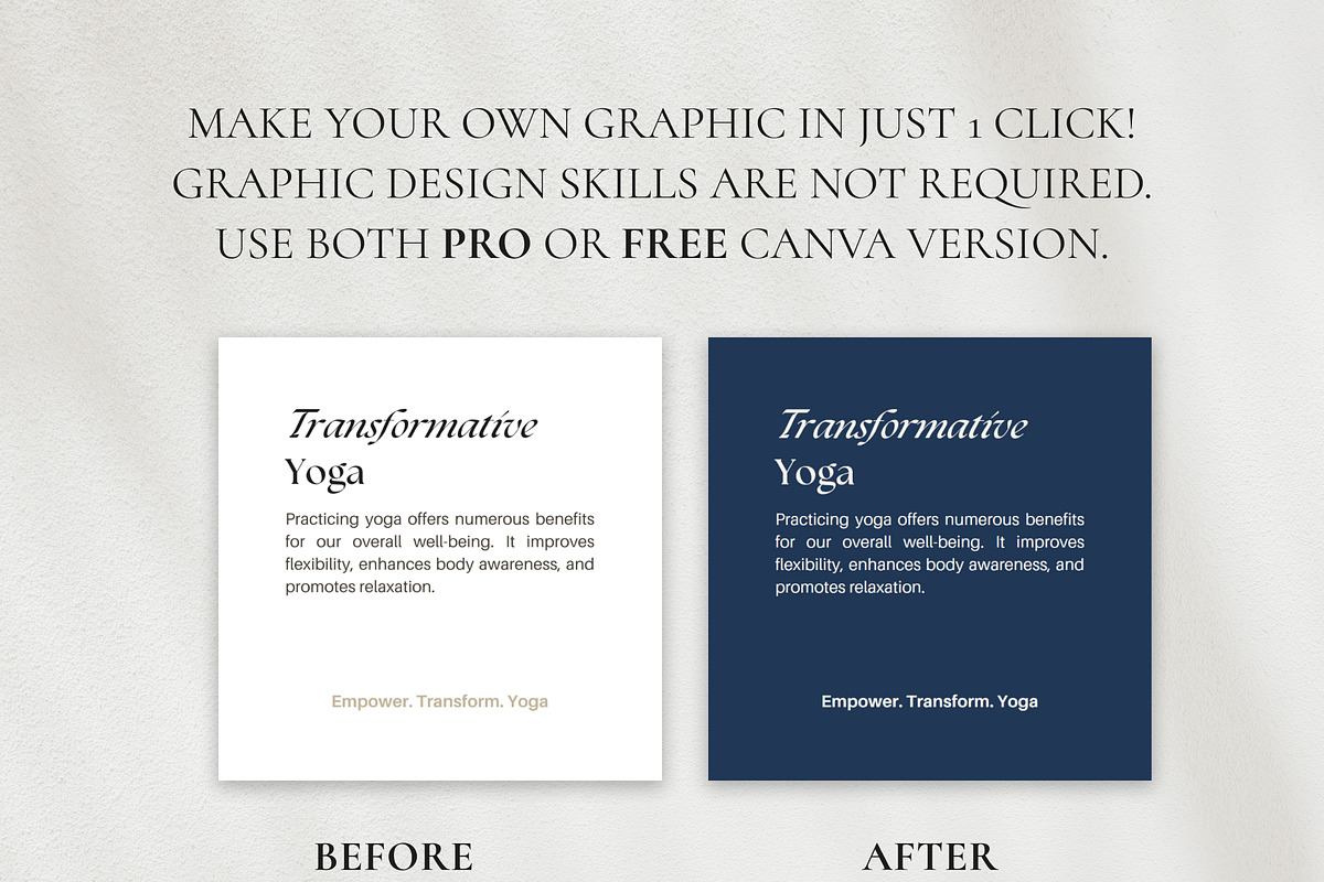 Yoga Instagram Carousel Template, a Social Media Template by ...