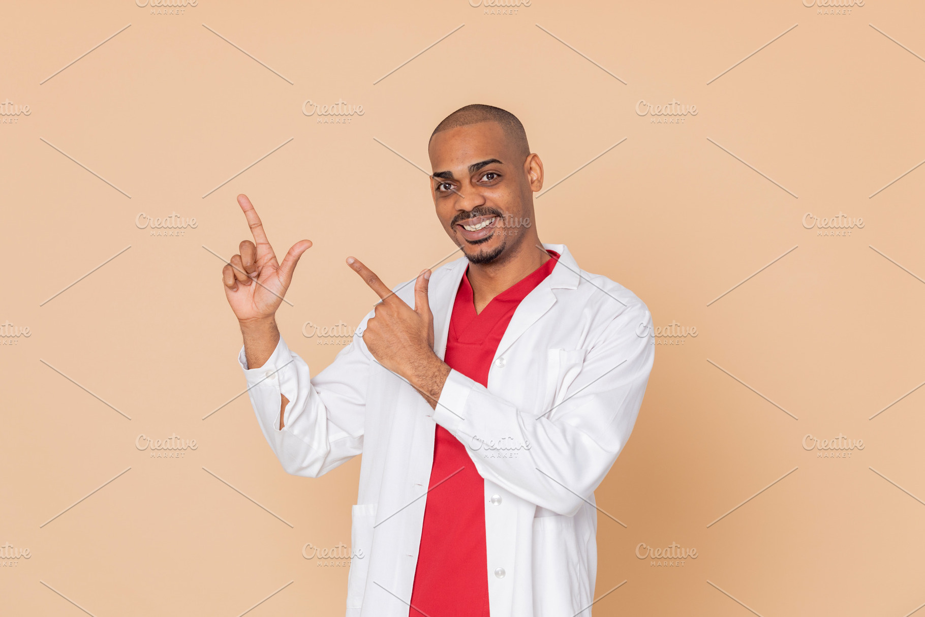 African doctor wearing a lab coat featuring uniform, doctor, and health ...