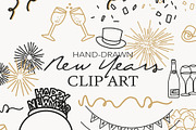 2021 New Years Clip Art, an Illustration by WinshipAndRose