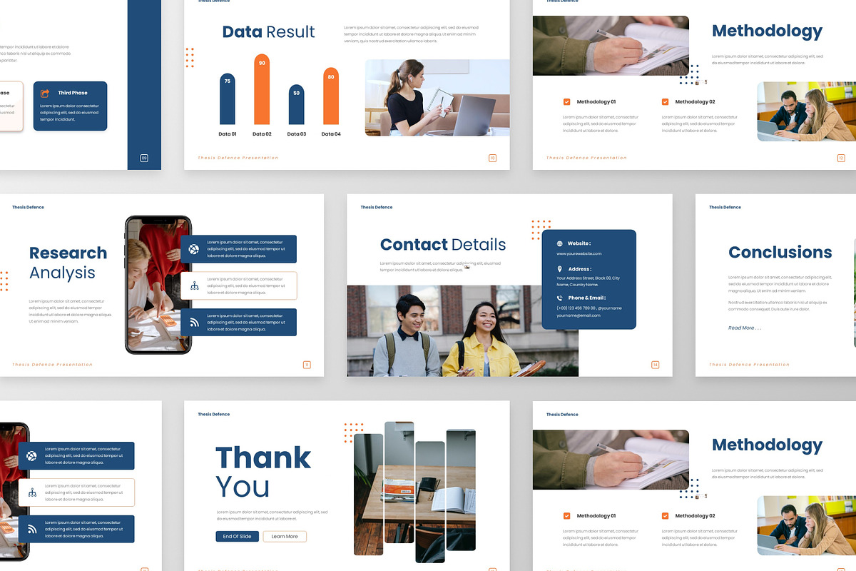 Thesis Defence PowerPoint Template, a Presentation Template by ...