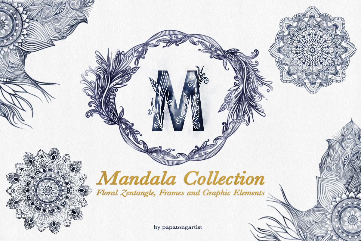 Mandala Collection, an Object Illustration by Papatongartist