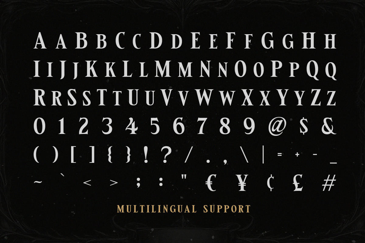 Crown Grimward Gothic Display Font, a Serif Font by Letterhend Studio