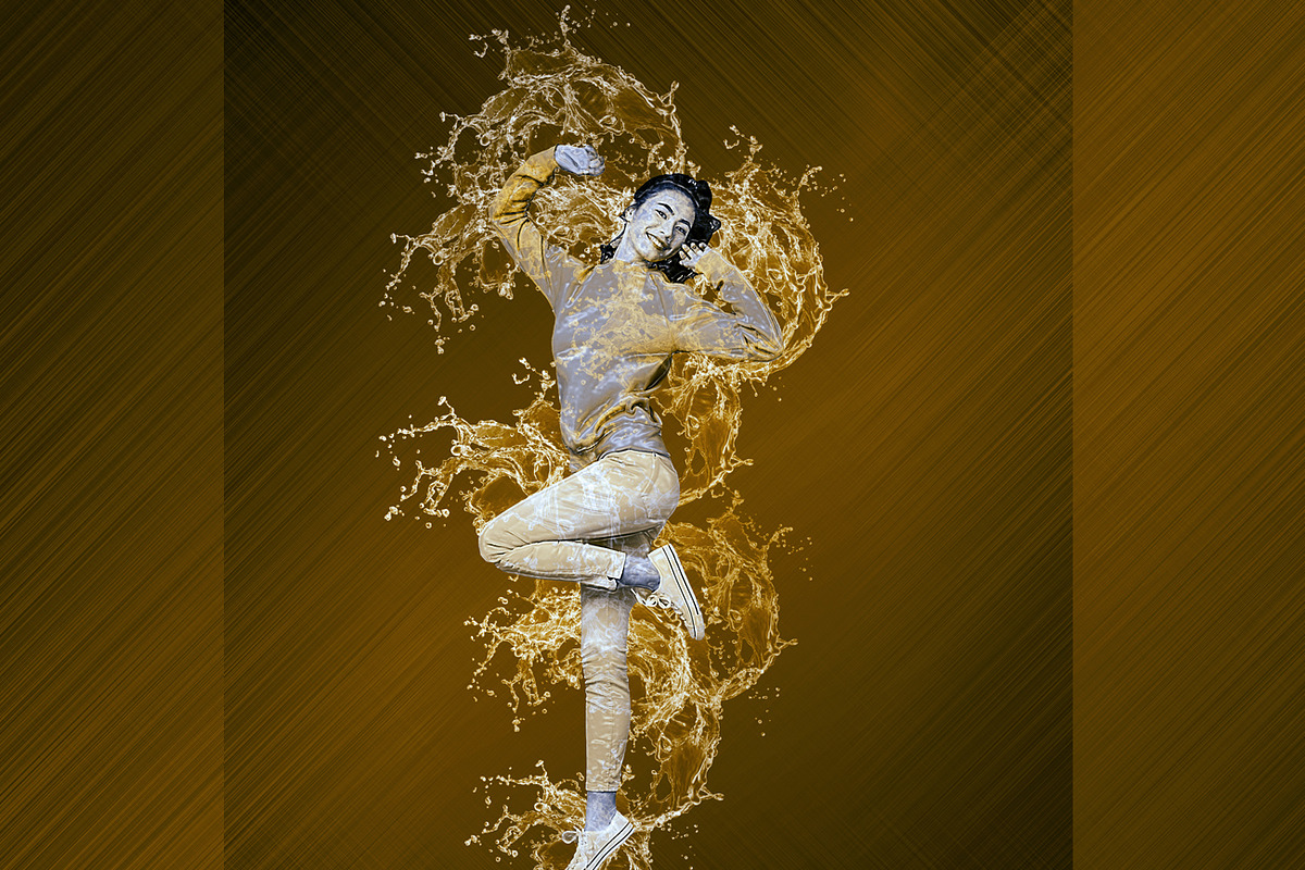 Water Splash Photoshop Action, an Action Add-On by Studio Retouch
