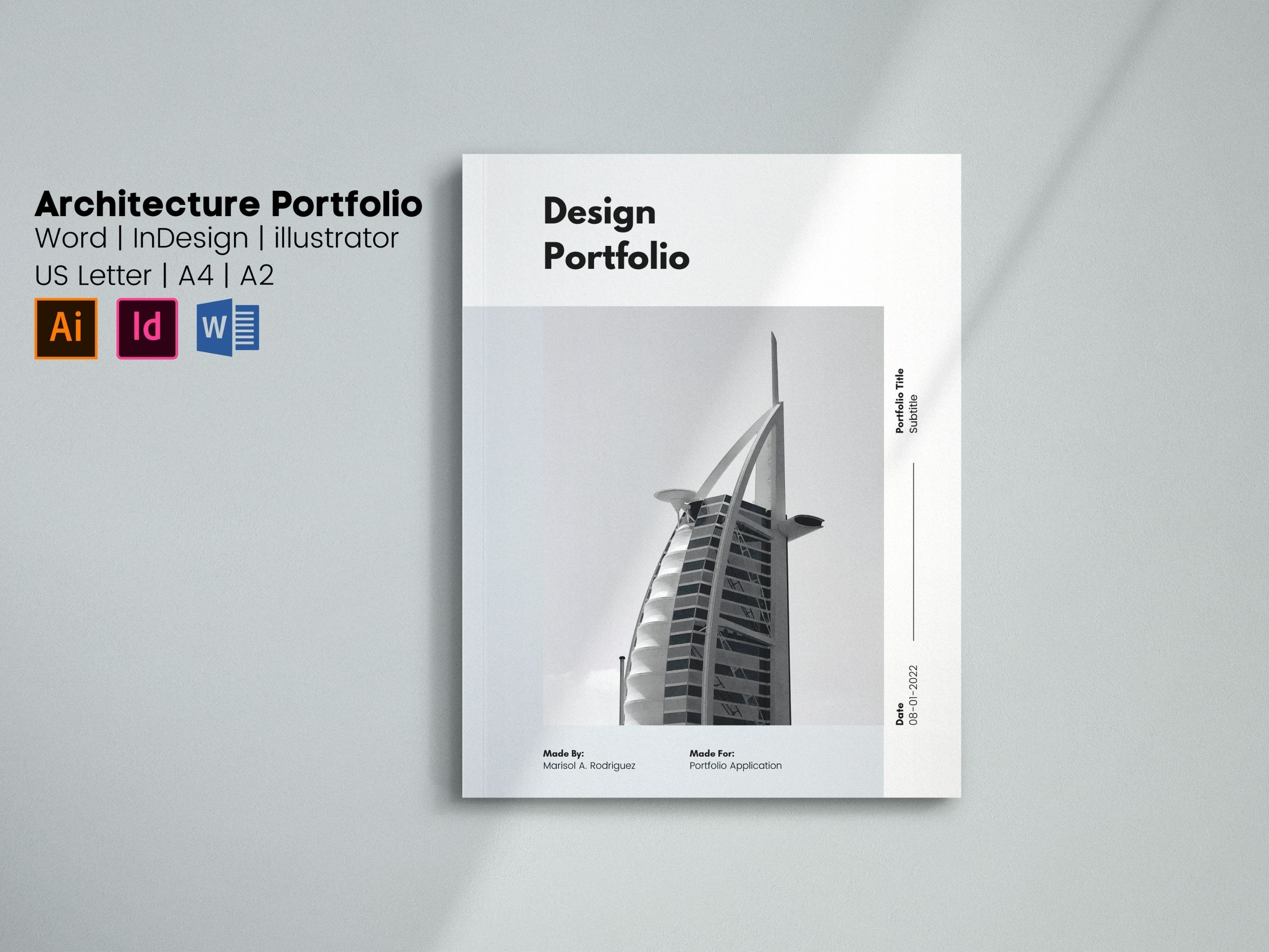 Architecture Portfolio Template, a Presentation Template by Templits ...