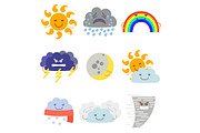 Characters Weather Forecast | Object Illustrations ~ Creative Market