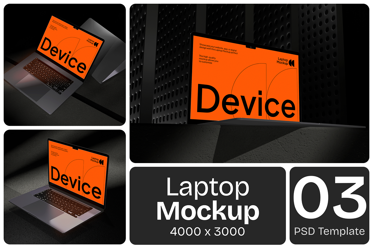 Laptop Mockup, a Mac Mockup by Permadi Creative