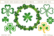Celtic Shamrock Collection, an Illustration by AonCelticArt