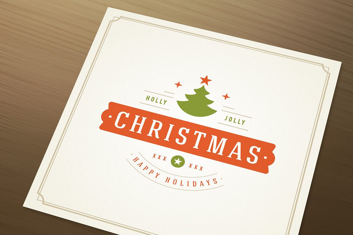 10 Christmas Logos and Badges, a Branding & Logo Template by Vasya Kobelev