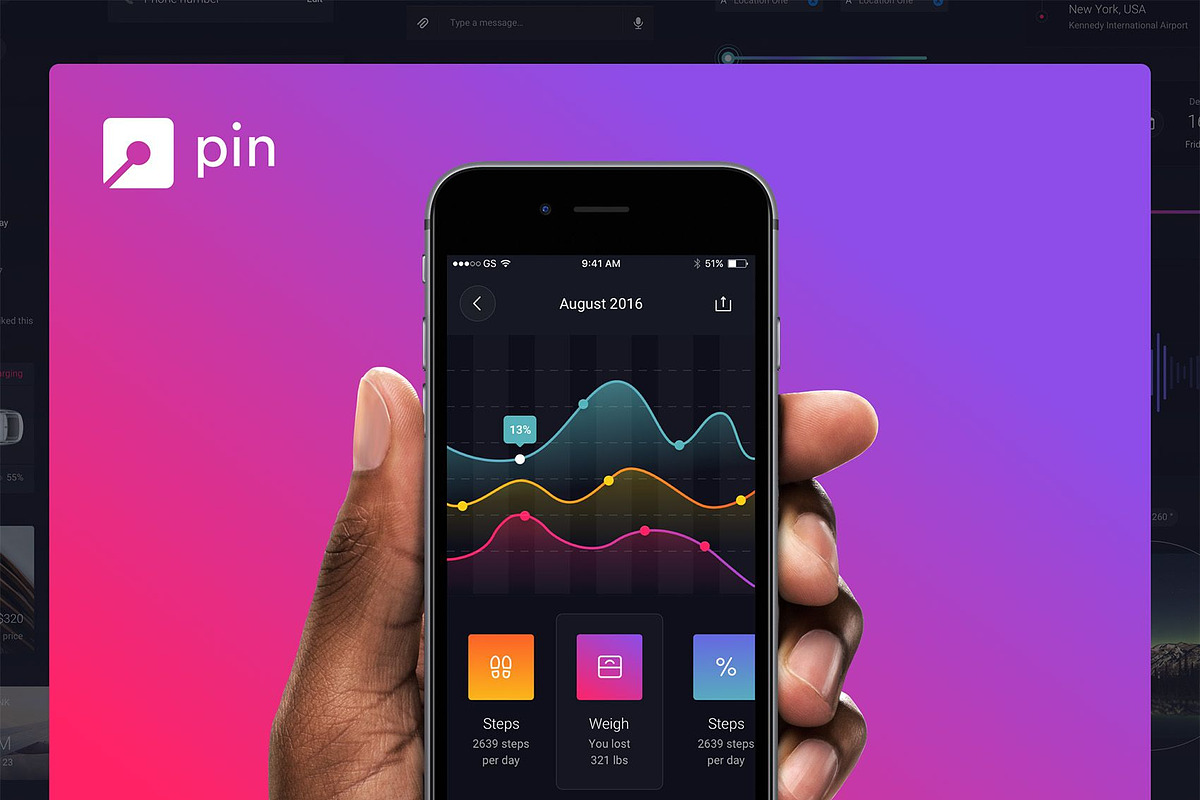 Pin UI Kit – Elements for your app, an UI Kit Template by Beans UI ...