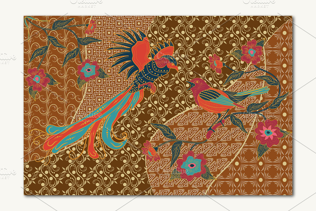 Traditional batik pattern design, a Pattern Graphic by Boedie Oetomo