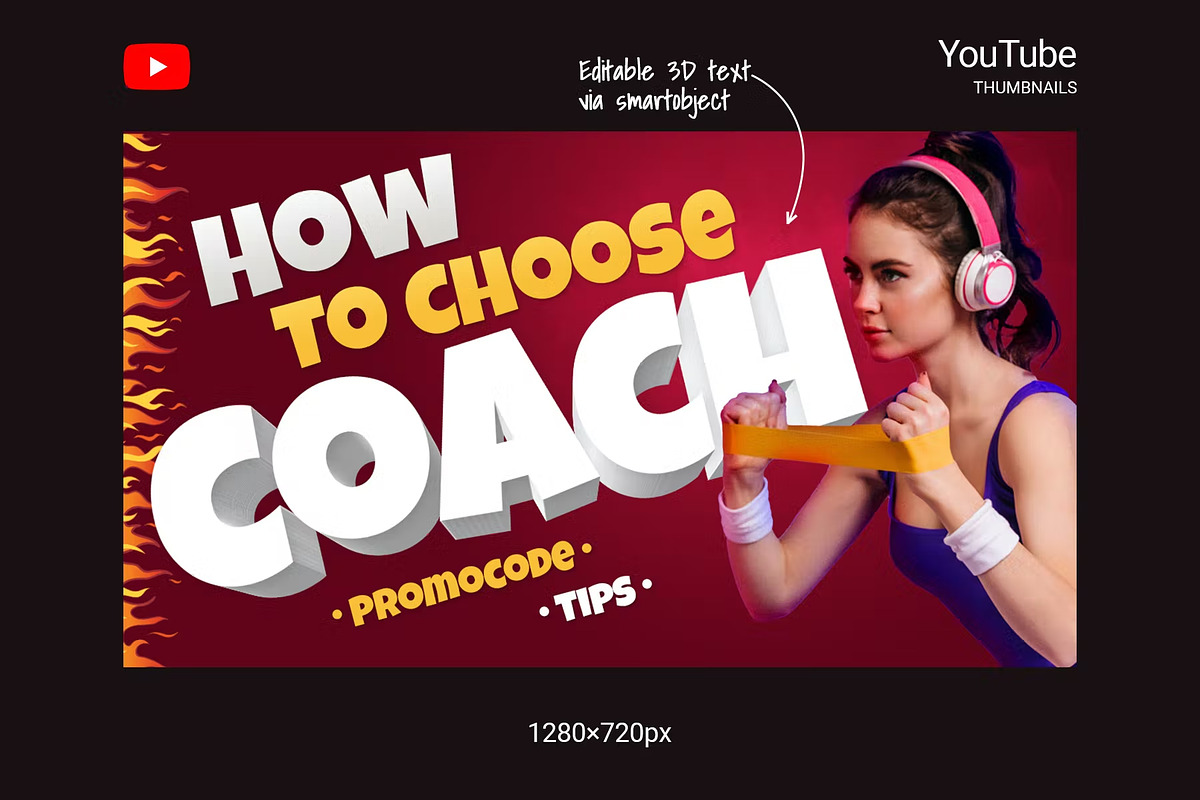 Sport YouTube Thumbnails, a Social Media Template by Andrew Skoch Design