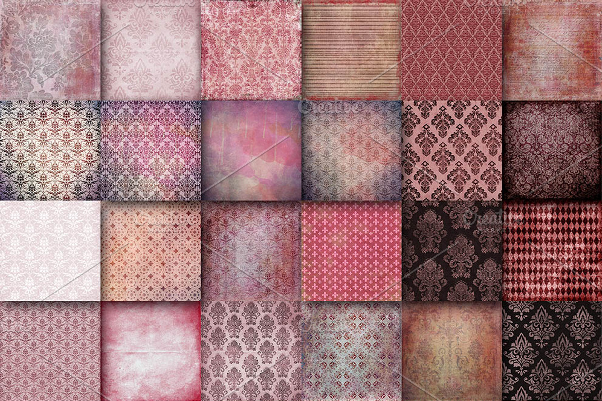 Red digital papers, a Texture Graphic by Digital Art Side.