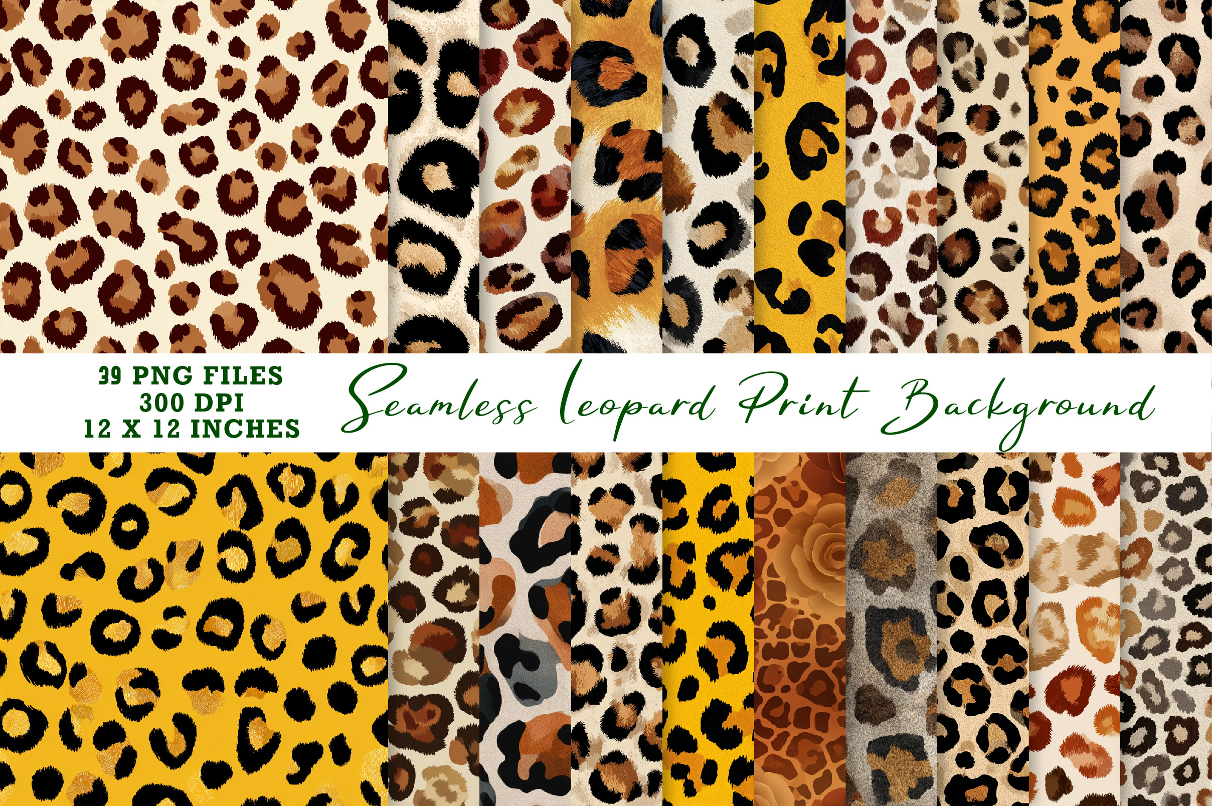 Seamless Leopard Print Background, an Illustration by CreationArt
