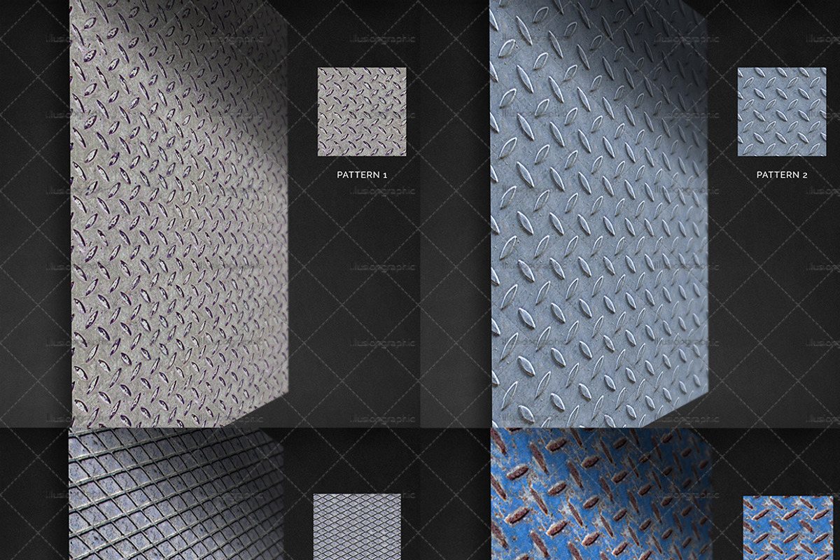 33 Seamless Metal Patterns, a Pattern Graphic by Illusiongraphic ...