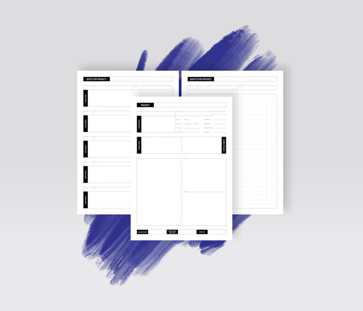 Artist Project Planner, a Stationery Template by Nadine Batista