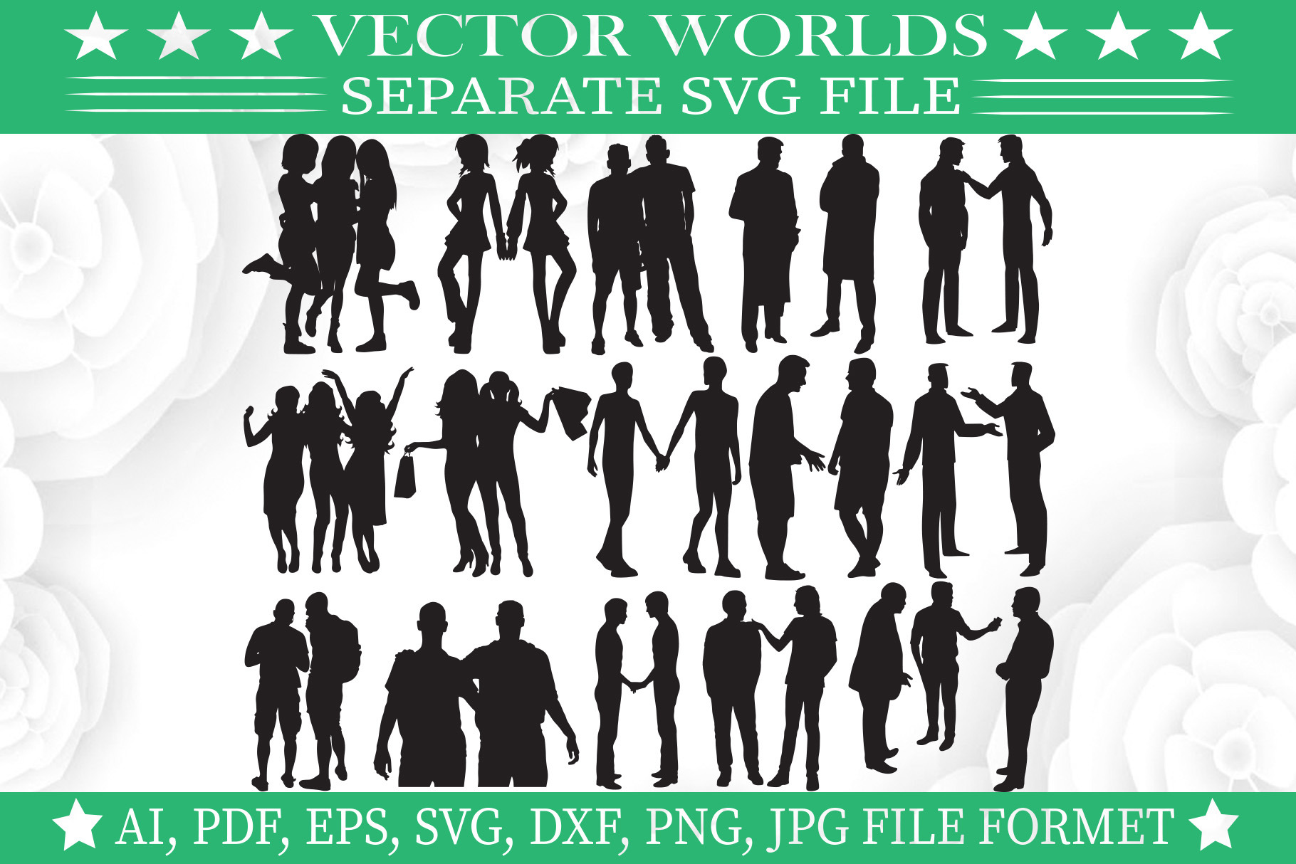 Friends Svg, Love, Heart Svg, an Object Graphic by VectorWorlds