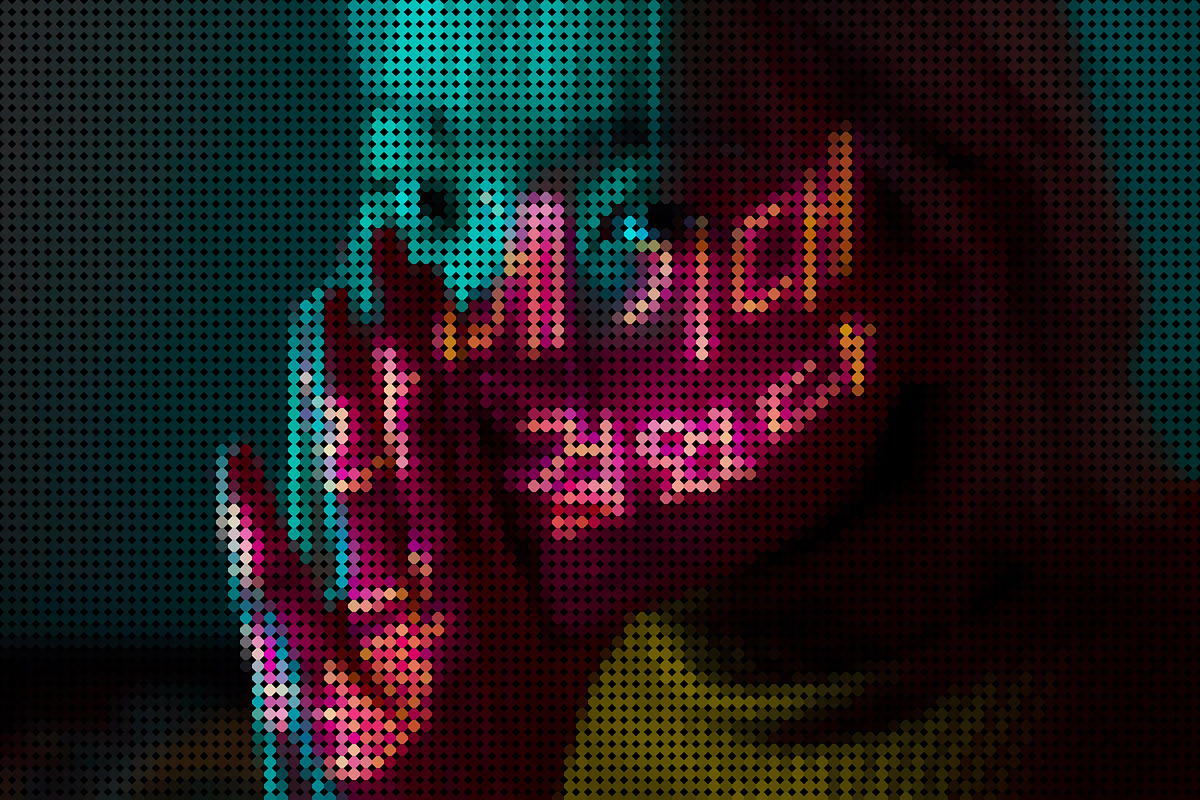 Matrix Dot Effect for Photoshop, a Layer Style Add-On by Design Squad