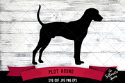 Plot Hound Silhouette Vector, an Animal Illustration by The Silhouette ...