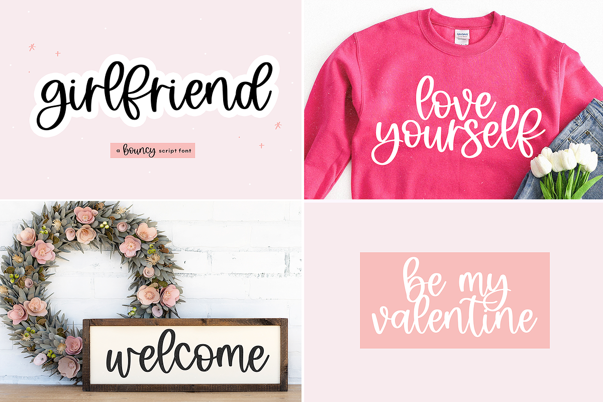 Font Bundle | Valentine's Day Fonts, a Script Font by KA Designs