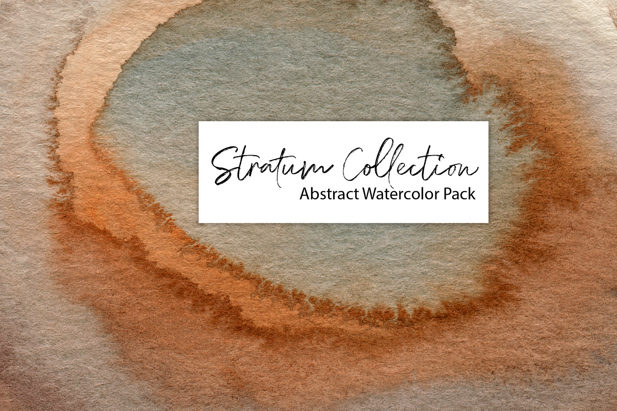 Stratum Watercolor Abstract Textures, a Texture Graphic by Marmoris.Arts